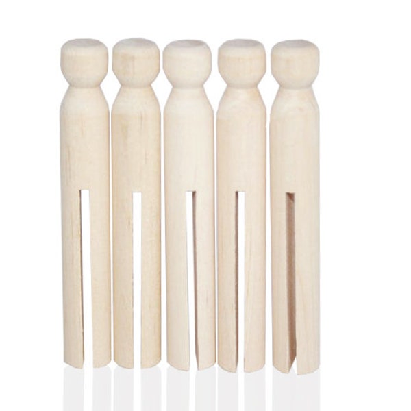 Wood Doll Pins - Etsy