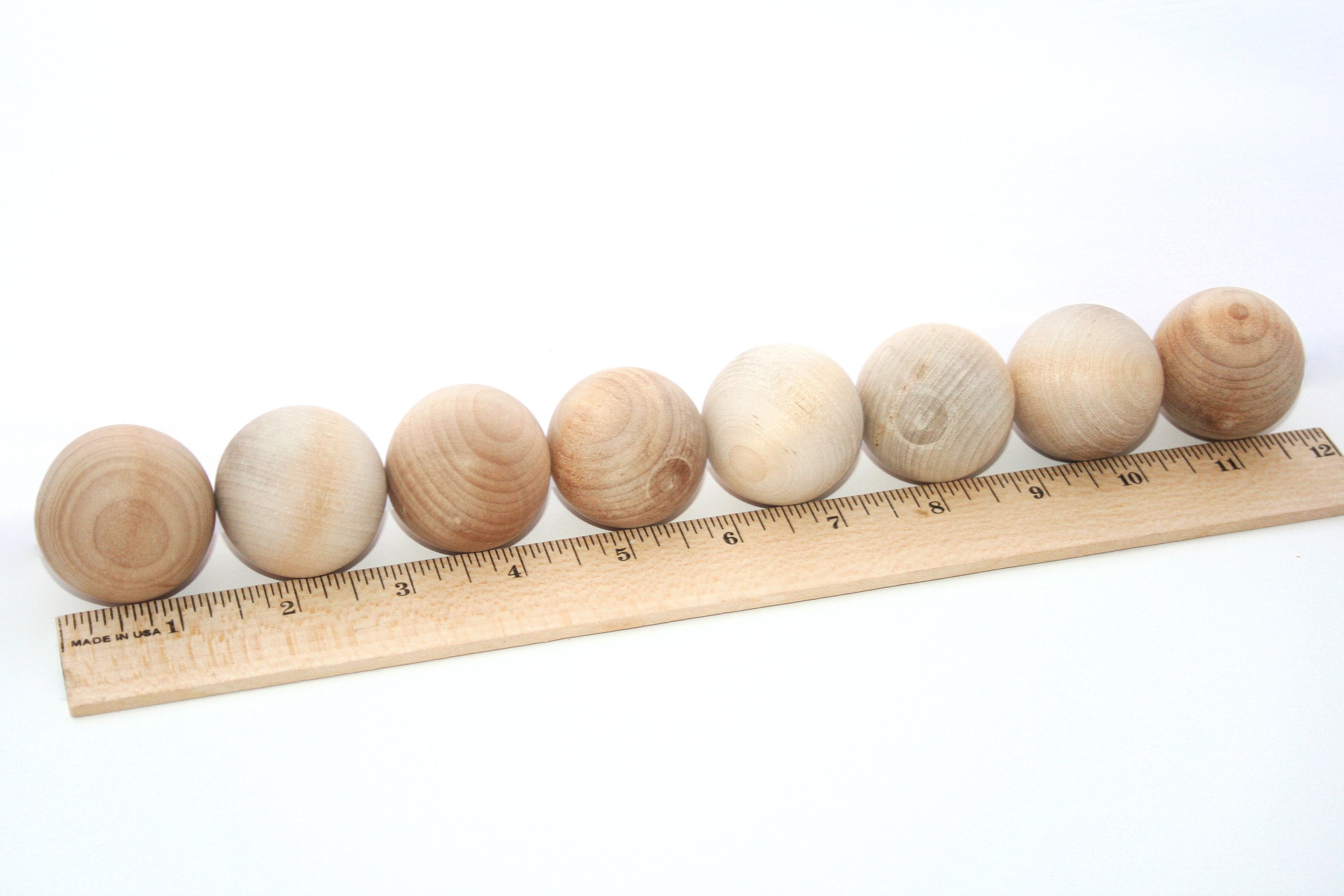 QTY 10 1.5 Maple Wood Ball Wood Balls Solid Wood - Etsy