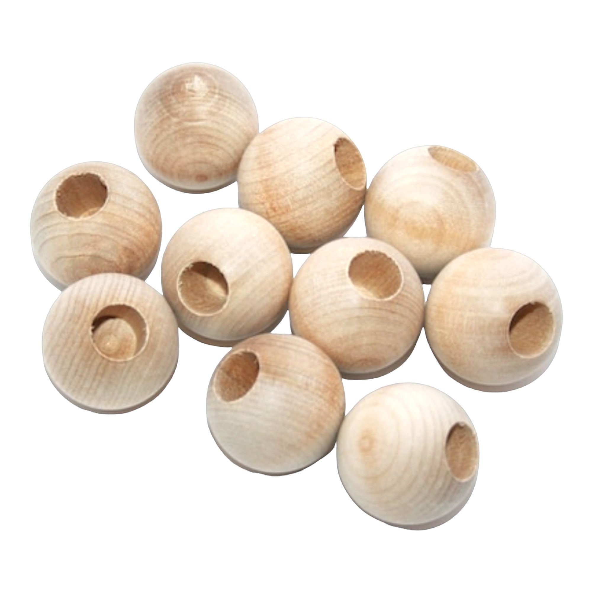 QTY 25 1 Ball X 1/2 Hole Dowel End Caps Wood - Etsy