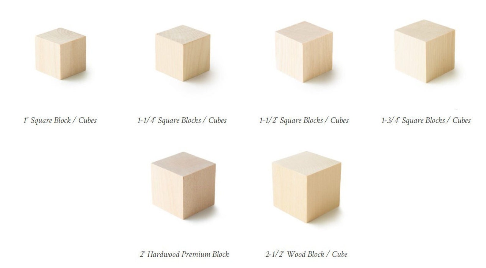 Various Wooden Blocks DIY Wood Blocks Wood Cubes Square - Etsy