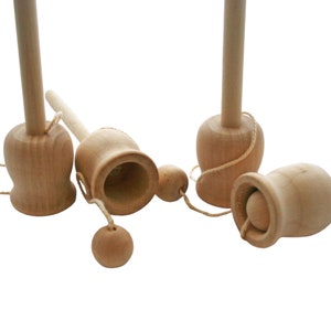Wooden Ball and Cup Toy Classic Skill Game Nontoxic Toy Birthday Gift ...