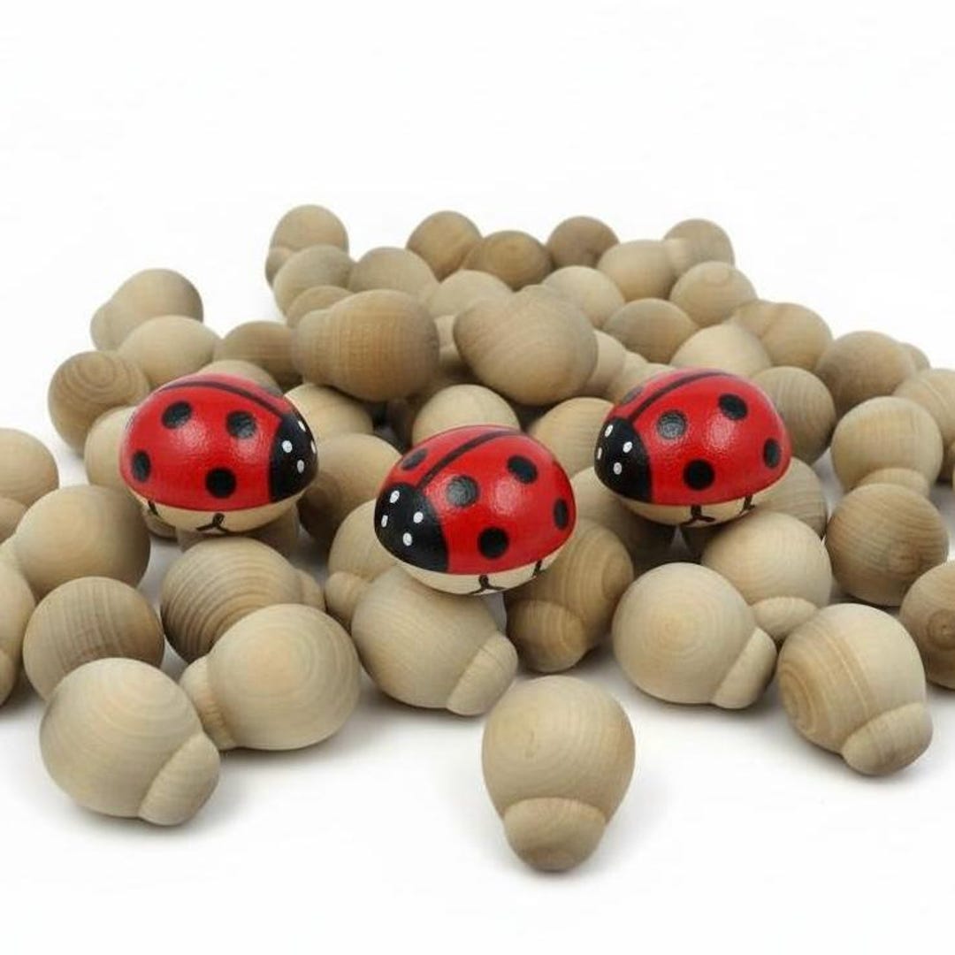 Wood Ladybugs DIY Ladybugs Ladybug Charms Scrapbooking Ladybugs Ladybug ...