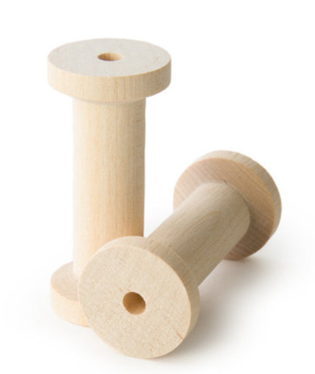 50 2-3/4 Large Wood Spools, Ribbon Holder, Thread Holder, Thread Spool ...