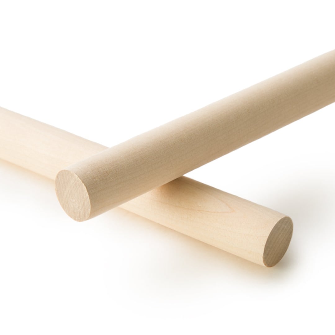 QTY 5 1 X 36 Long Birch Wood Dowels, Cake Insert, Jewelry Making ...