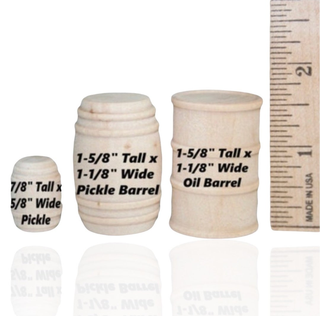 QTY 10 Miniature Wood Barrel, Toy Wood Barrel, Wine Barrel, Beer Barrel ...