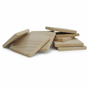 Wood Square Wood Tiles Square Shape Wood Squares Scrabble Tiles ...