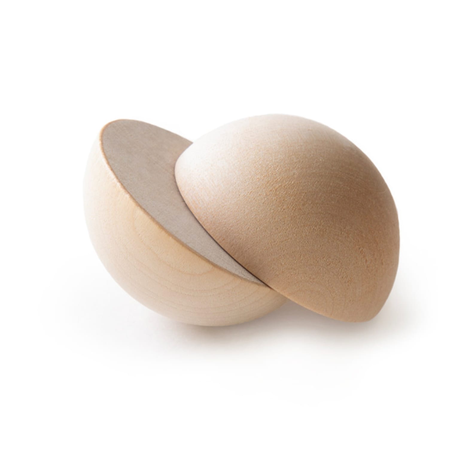 QTY 1 3 Wood Half Split Balls Choose Your Sizedoor - Etsy