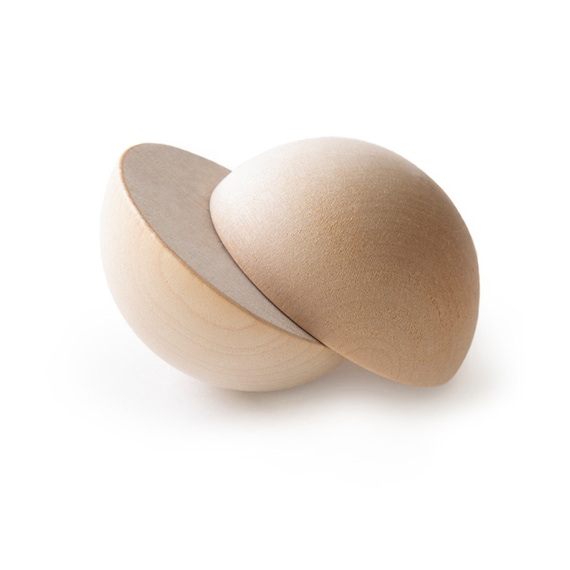 QTY 1 3 Wood Half Split Balls Choose Your Sizedoor - Etsy