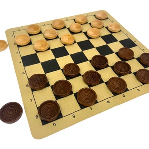 Checkers Game on the Go Checker Pieces Checkers Board Classic Board ...