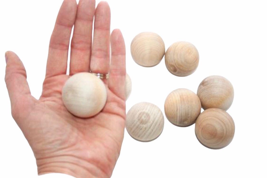 QTY 10 1.5 Maple Wood Ball Wood Balls Solid Wood - Etsy