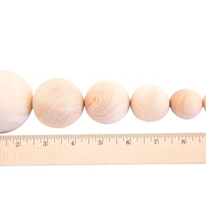 QTY 10 Wood Half Split Balls Choose Your Size Door Wreath - Etsy Canada