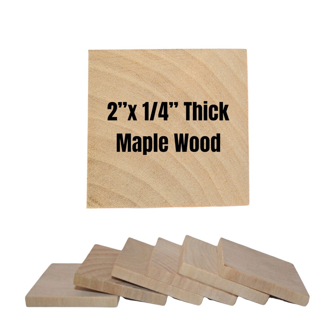 2" Wood Squares Tiles Scrabble DIY Checker Square Tiles Wood Squares ...