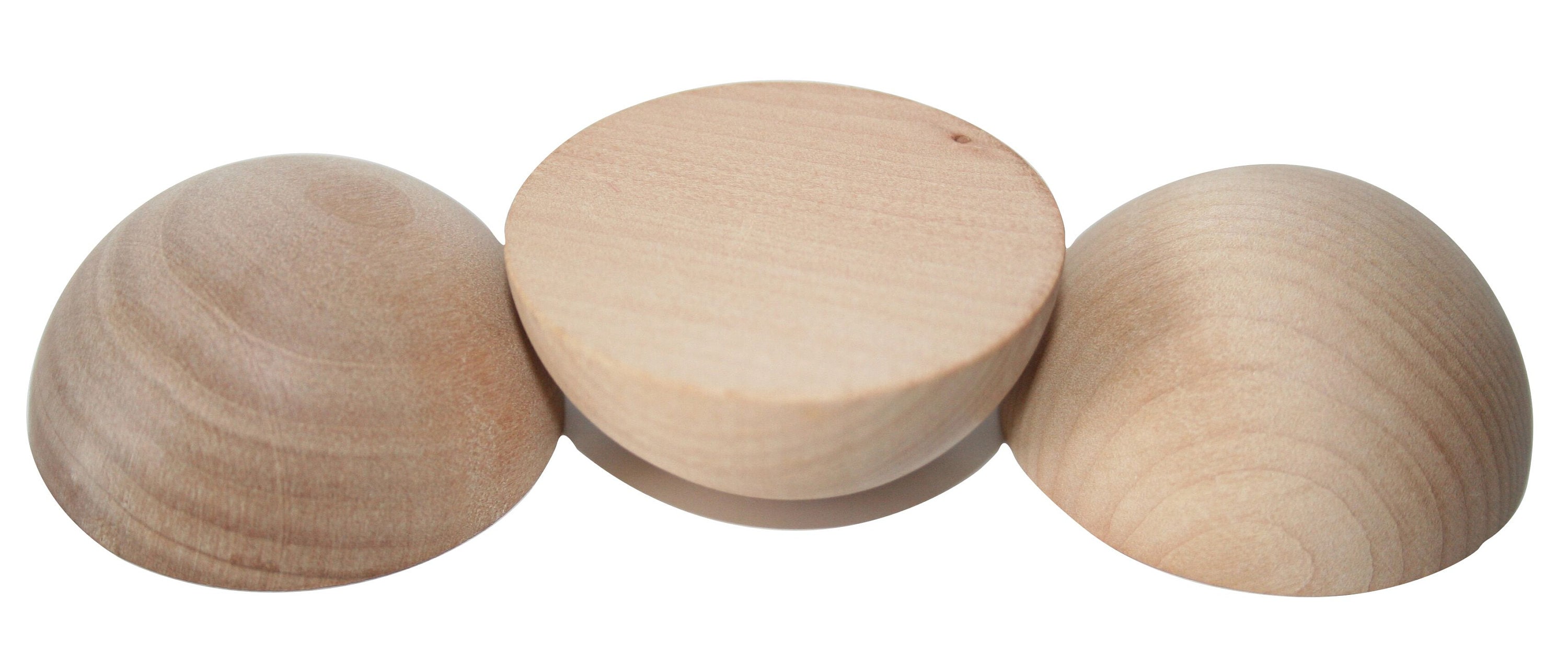 QTY 1 3 Wood Half Split Balls Choose Your Sizedoor - Etsy