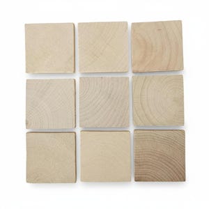 Wood Square Wood Tiles Square Shape Wood Squares Scrabble Tiles ...