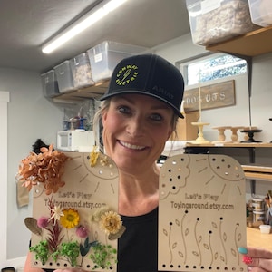 Nature Wood Board, Flower Picking Board, Sensory Play, Outdoor Activity ...