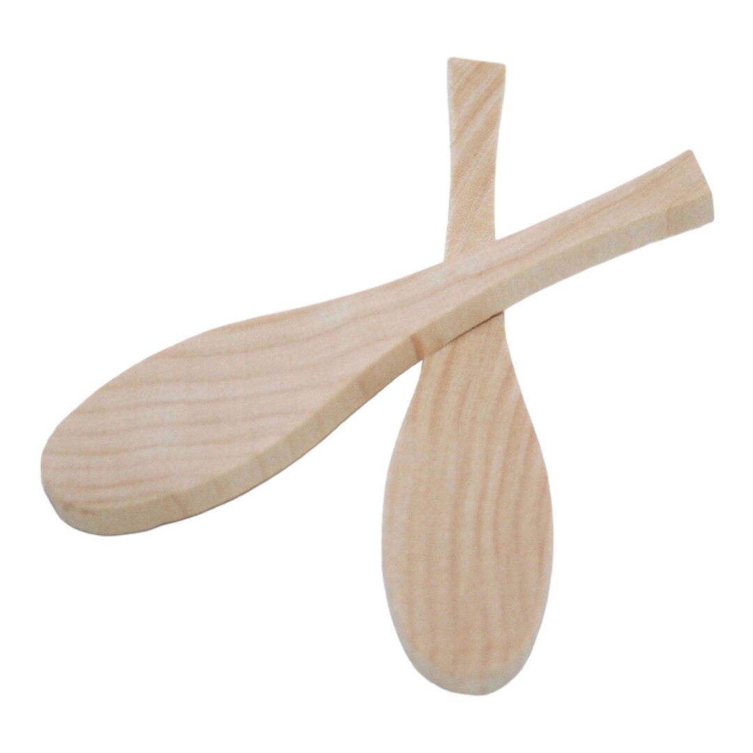 Set of 10- 2-3/4" X 3/16" Thick USA Wood Cutout Paddle, Wood Oar, Wood ...