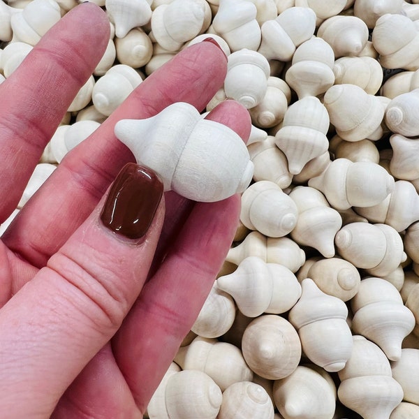 Wood Acorn - Etsy