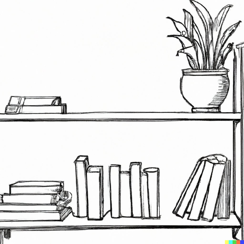 Color Your Own Bookshelf Etsy