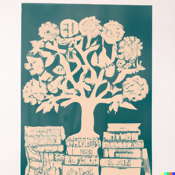 Block Print Tree - Etsy