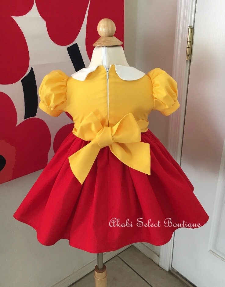 Custom Made to Order Disney Tweedle Dee & Tweedle Dum Inspired Dress Sz ...