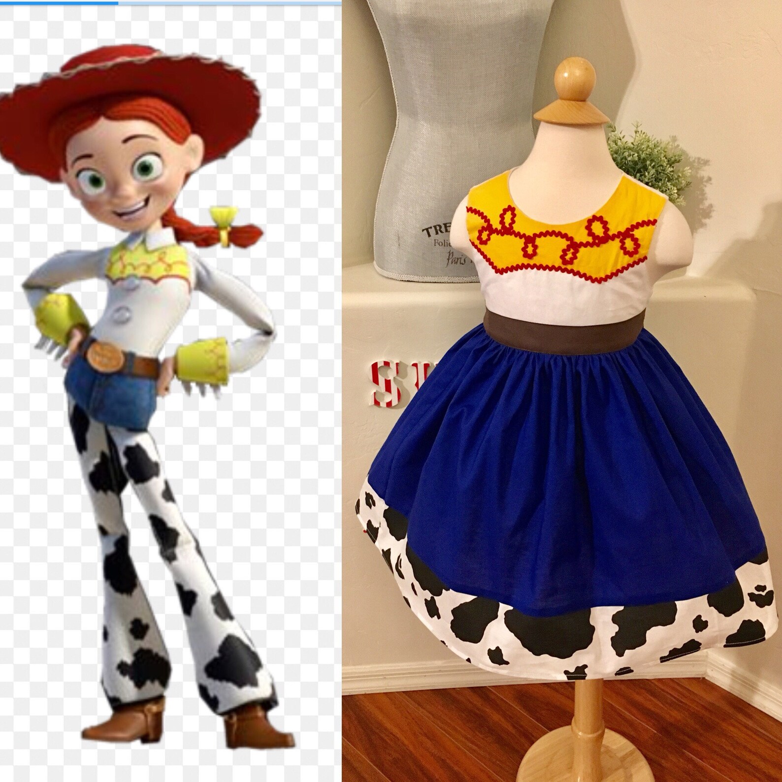 Custom Made to Order Toy Story Jessie Inspired Dress Sz 2T to - Etsy