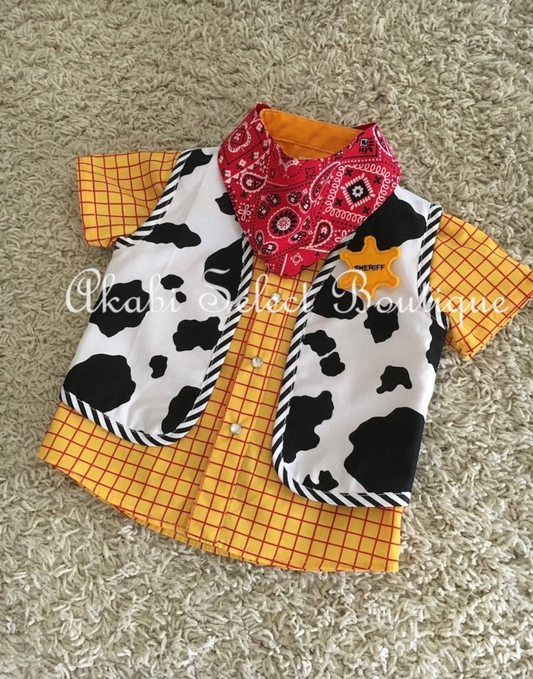 Custom Made to Order Toy Story Woody Inspired Costume Sz 6mo to 8Y - Etsy