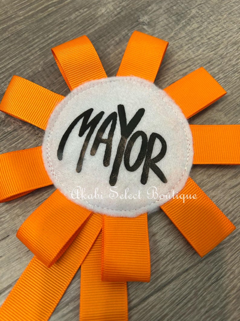 Custom Made to Order Mayor Badge - Etsy