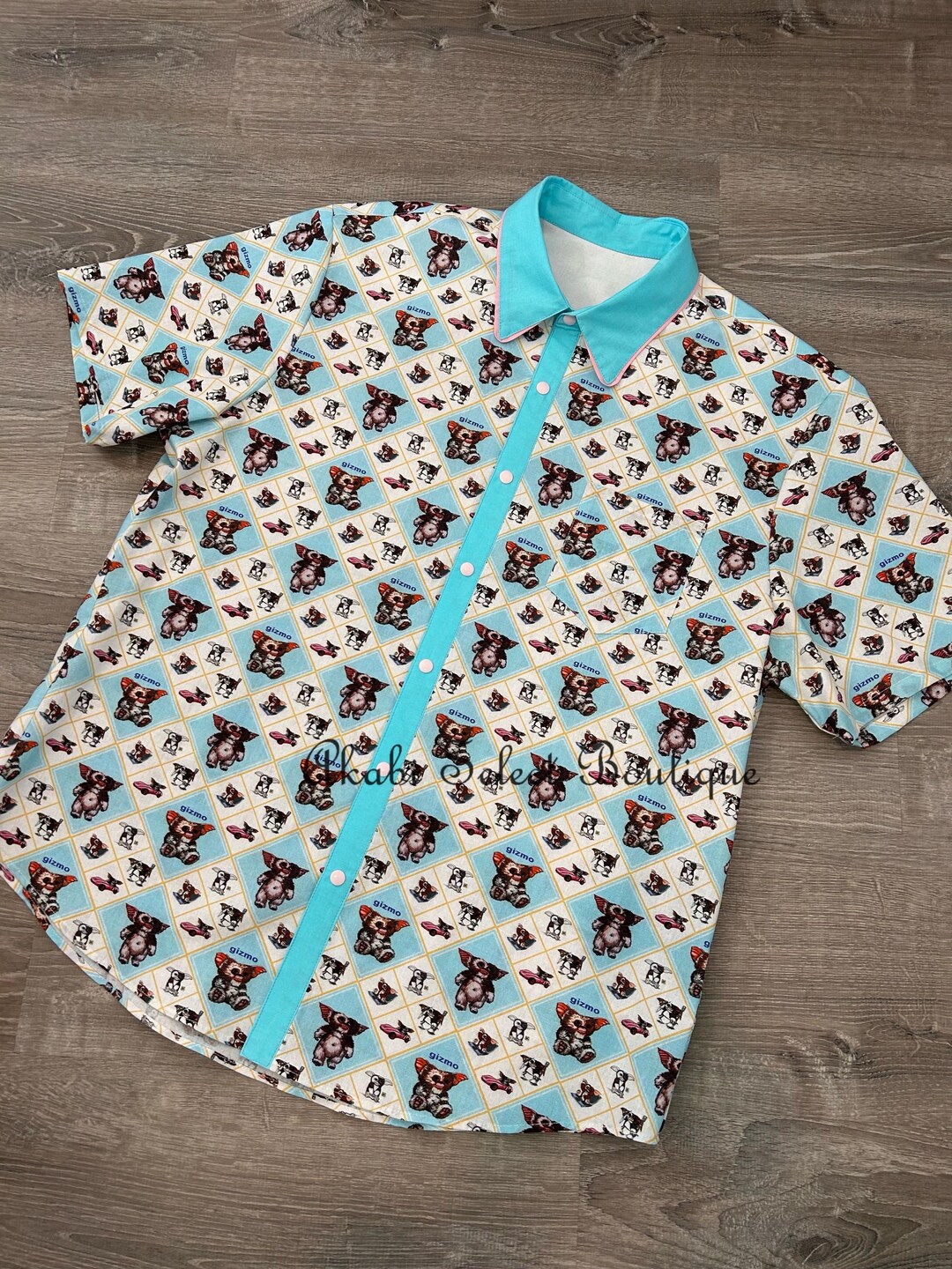 Custom Made to Order Men's Gremlins GIZMO Button up Shirt - Etsy