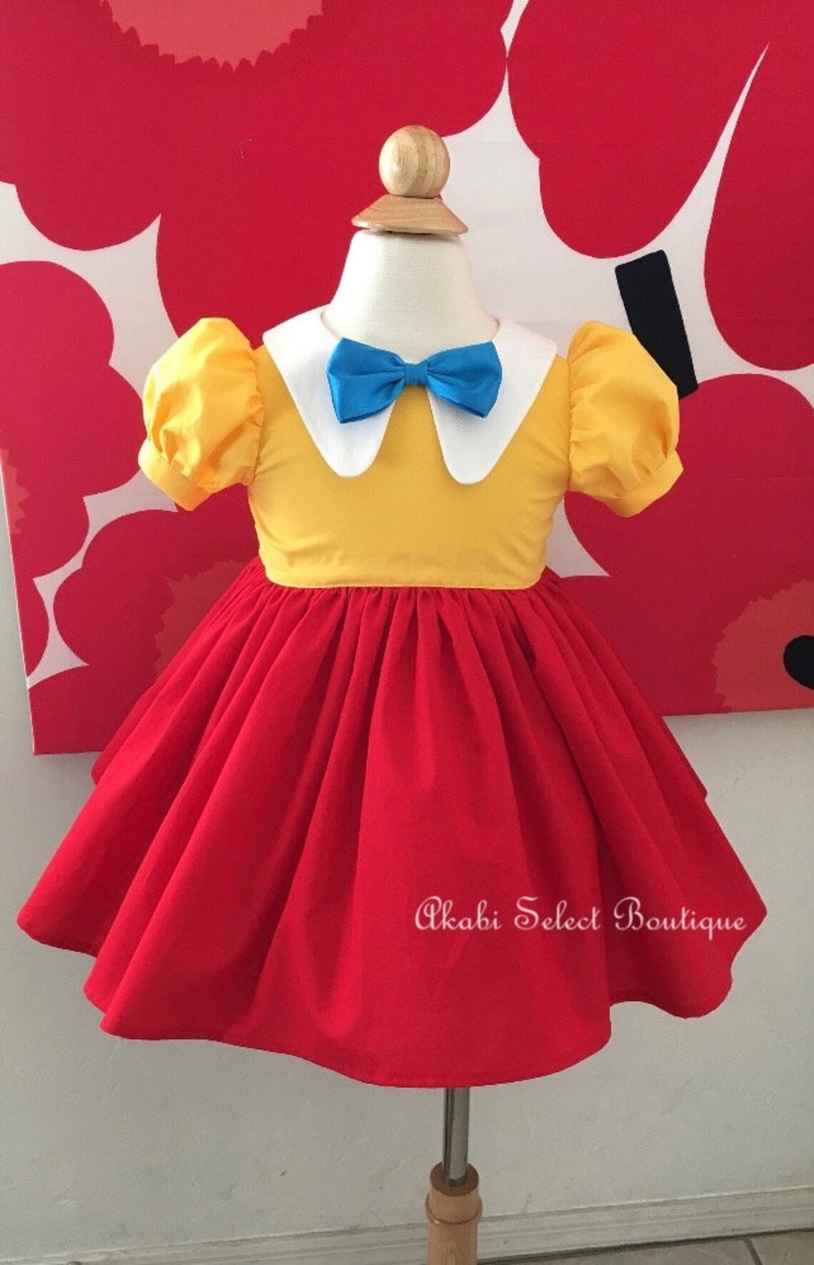 Custom Made to Order Disney Tweedle Dee & Tweedle Dum Inspired Dress Sz ...