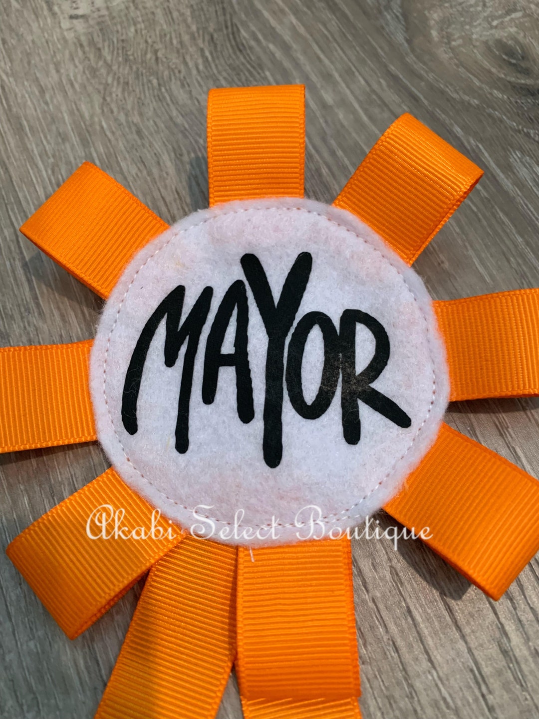 Custom Made to Order Mayor Badge - Etsy