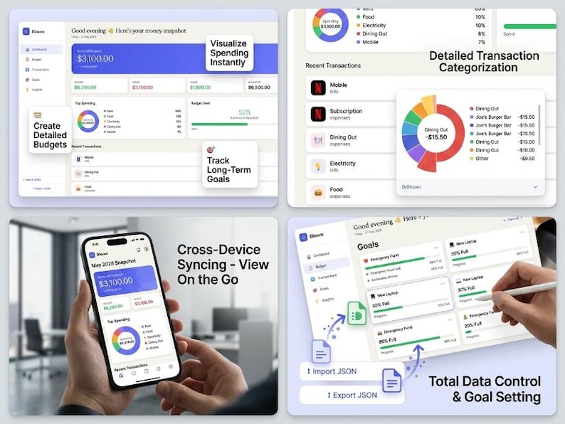 Smart Personal Budget Tracker | Monthly Expense Manager, Savings ...
