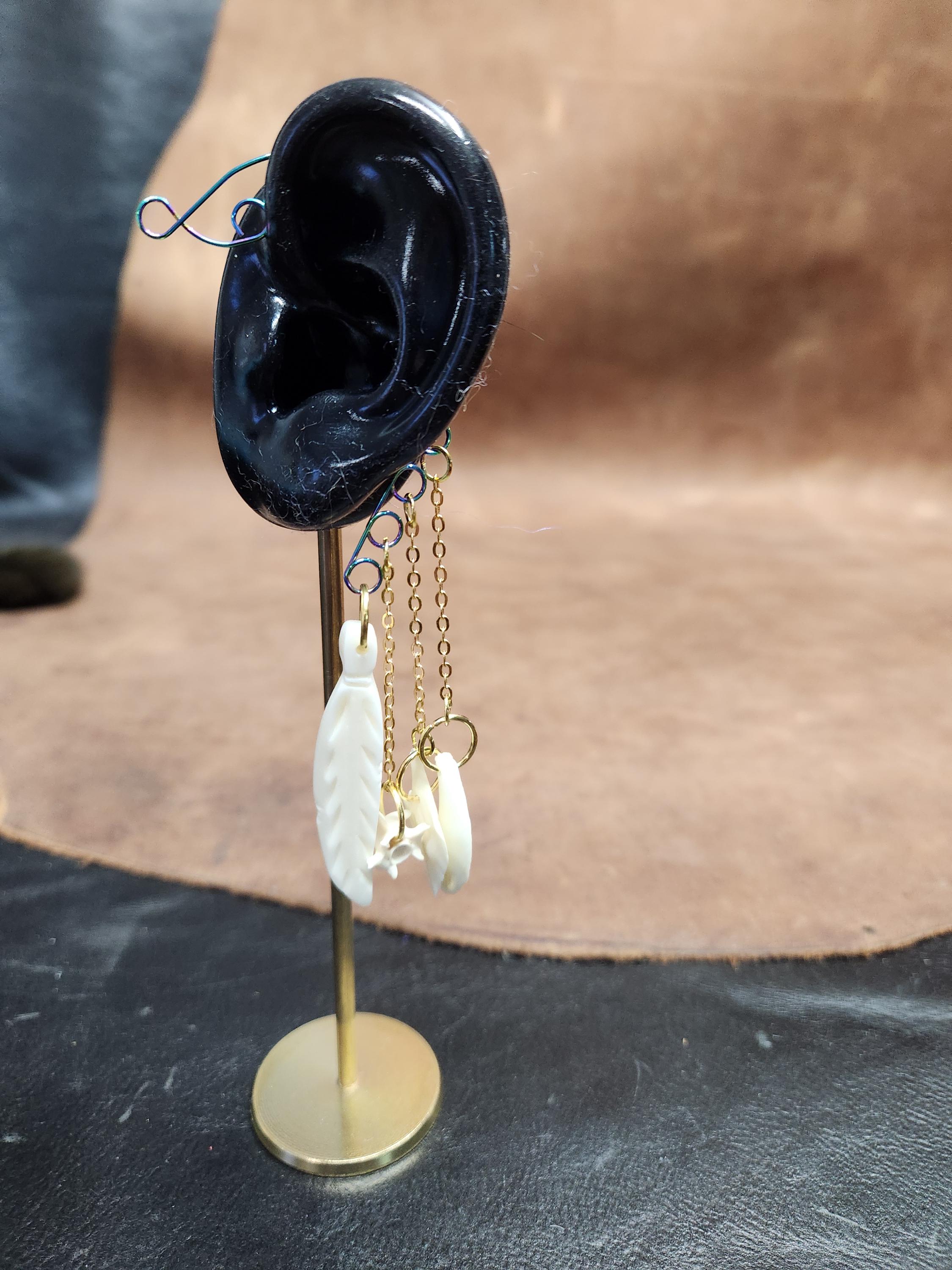 Earcuffs With Bones, Witch Ear Wrap - Etsy