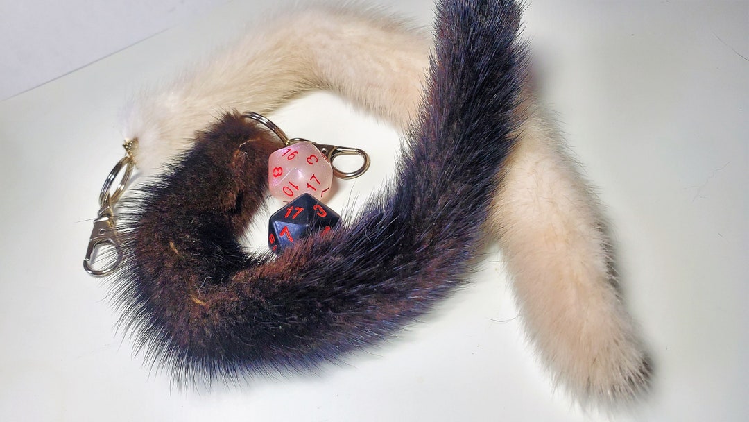Real Mink Tail Keychains, 710 Taxidermy Festival Tails, Super Soft ...