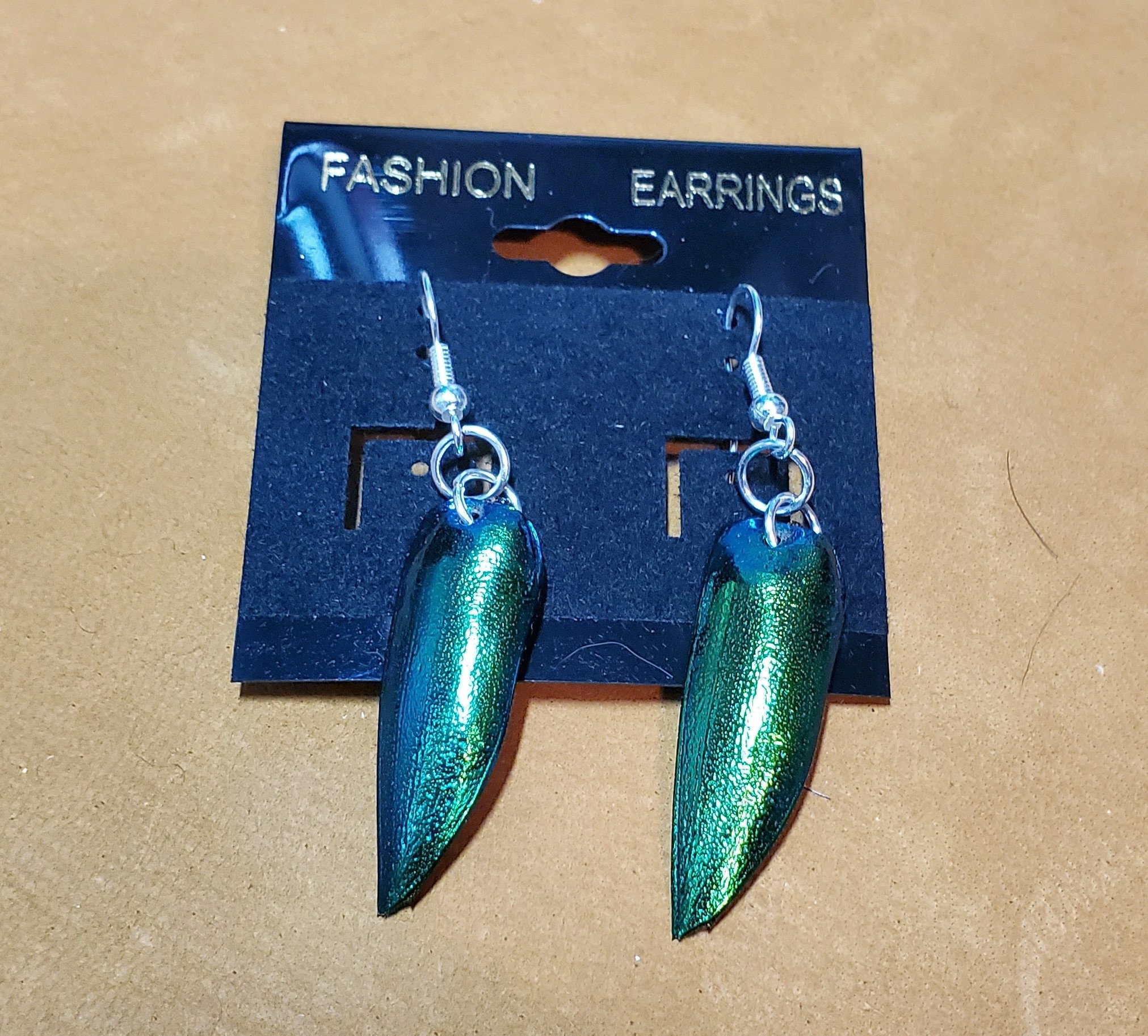 Real Jewel Beetle Wing Earrings, Insect Wings Jewelry - Etsy