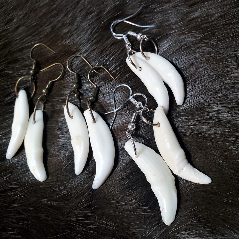 Bone Earrings - Etsy