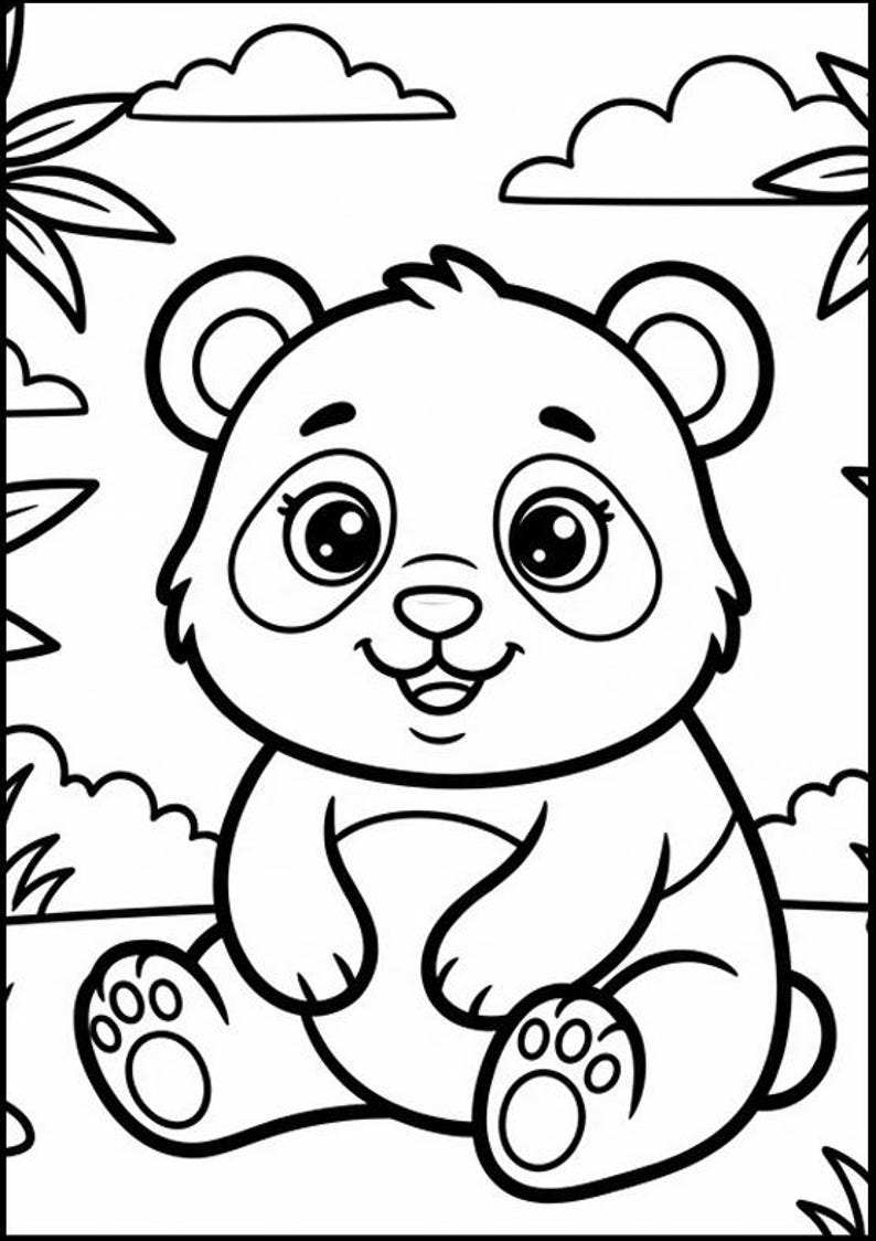 Animal Coloring Pages for Adults and Kids (PDF Download) - Etsy
