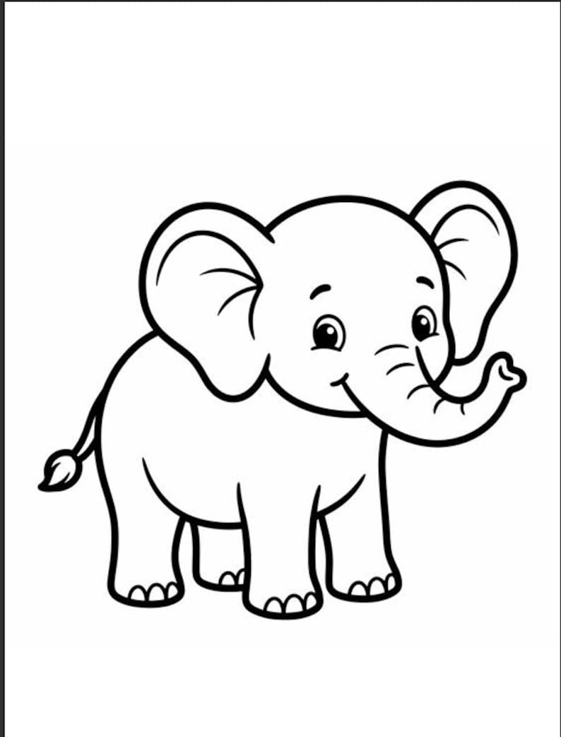 Animal Coloring Pages for Adults and Kids (PDF Download) - Etsy