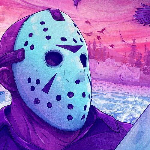 Friday the 13th NES Retro Jason Mask - Etsy