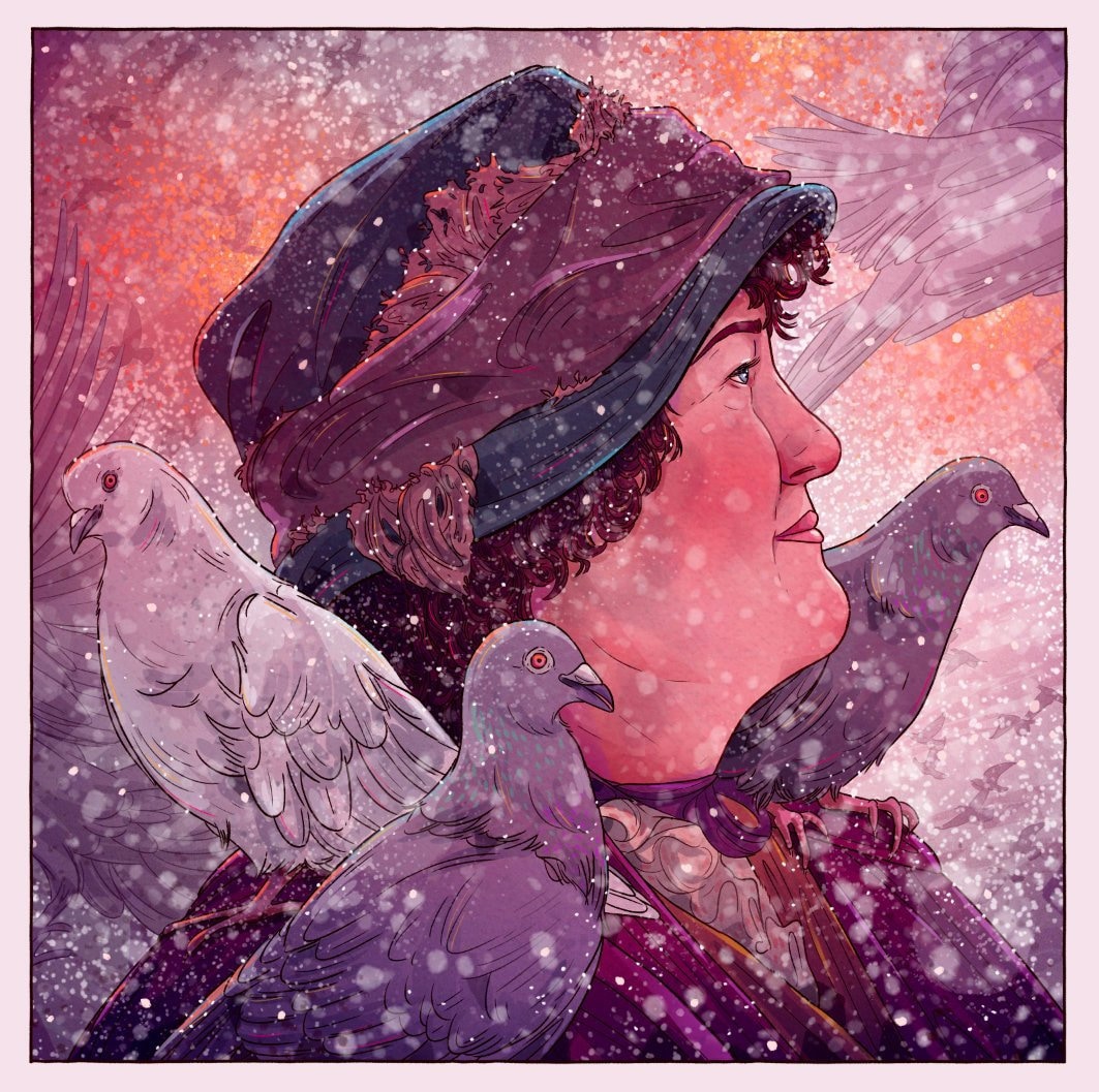 The Pigeon Lady Giclée Print Home Alone 2 Fan Art - Etsy