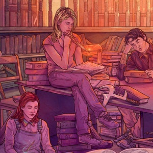Scoobies Buffy the Vampire Slayer Fan Art Library Illustration Giclée ...