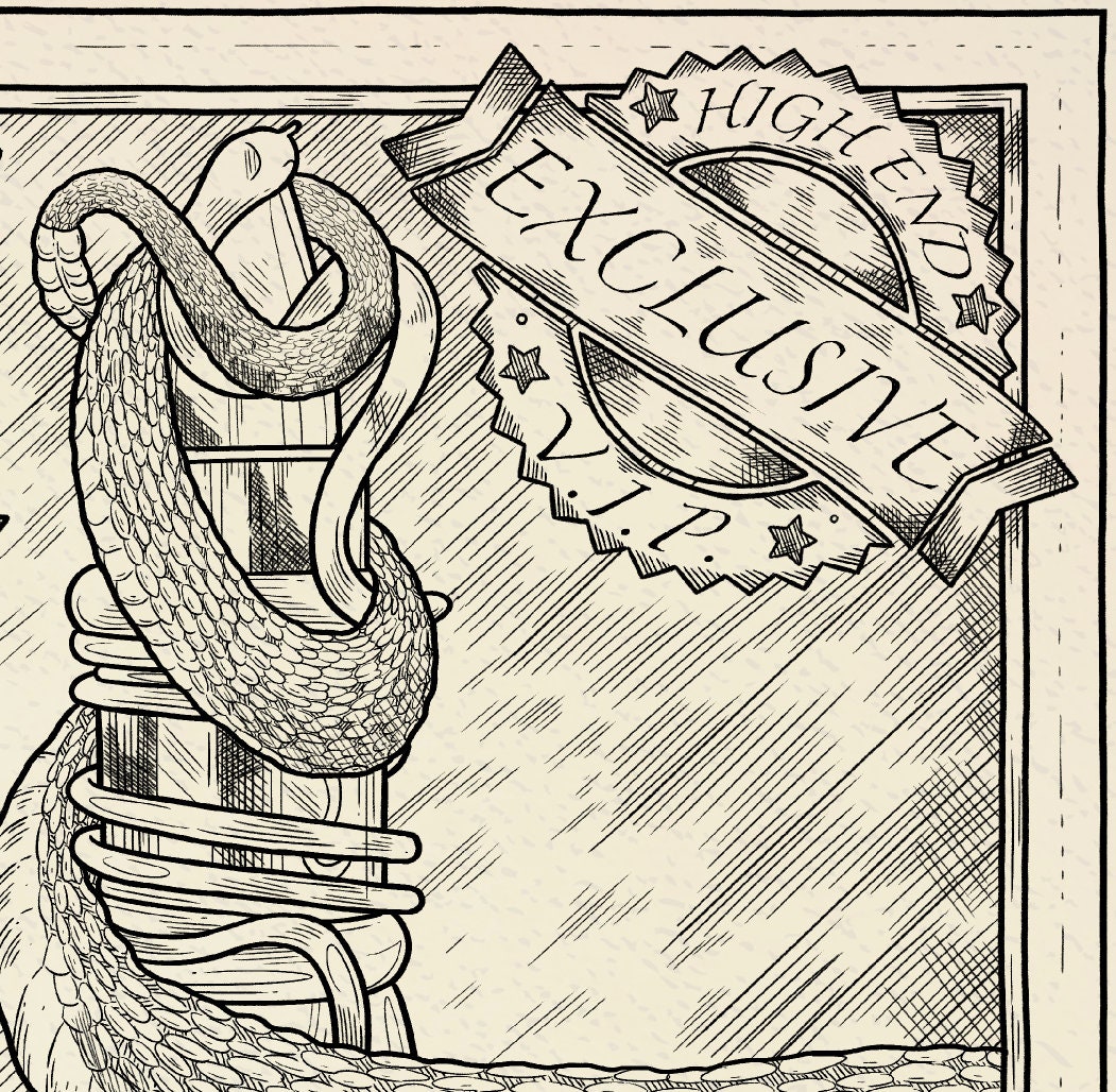 Snake Juice Parks and Rec Ron Swanson Fan Art Illustration - Etsy