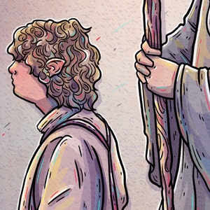 A Wizard's Words to Live by Custom Hobbit Gandalf Bilbo Tolkien Quote ...