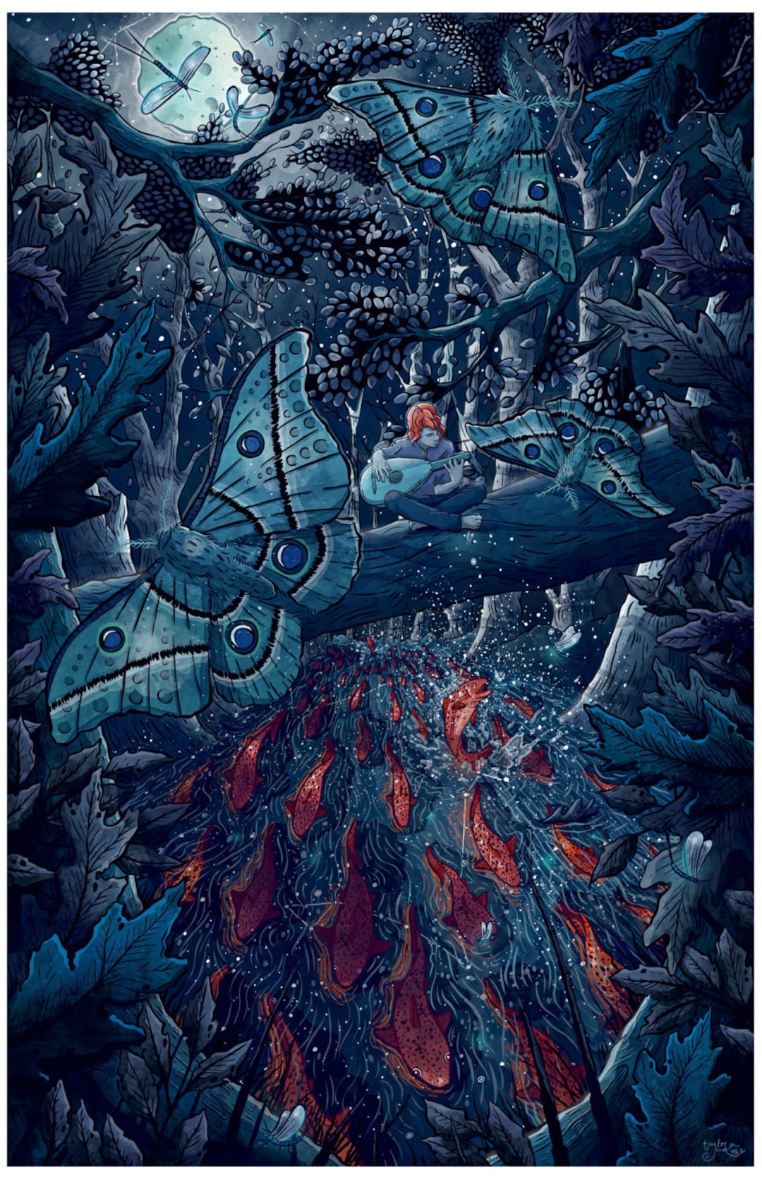 Kvothe's Legend Custom Name of the Wind Kingkiller Illustration Giclée ...