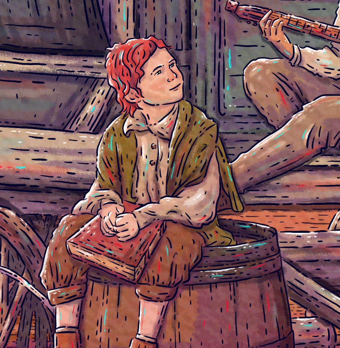 Edema Ruh Custom Name of the Wind Illustration Giclée Print | Etsy