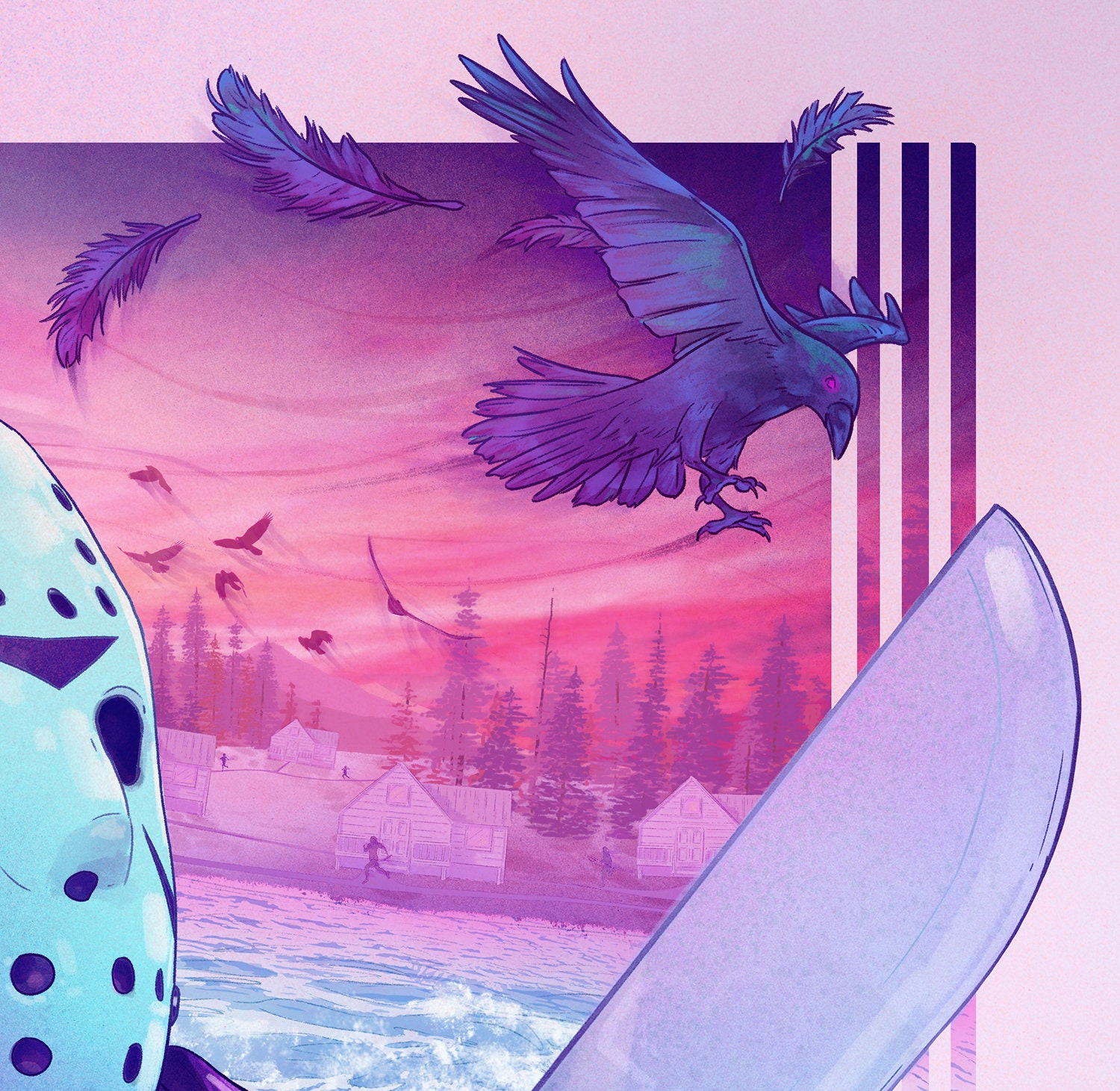 Friday the 13th Nintendo Jason Voorhees NES Horror Fanart Illustration ...