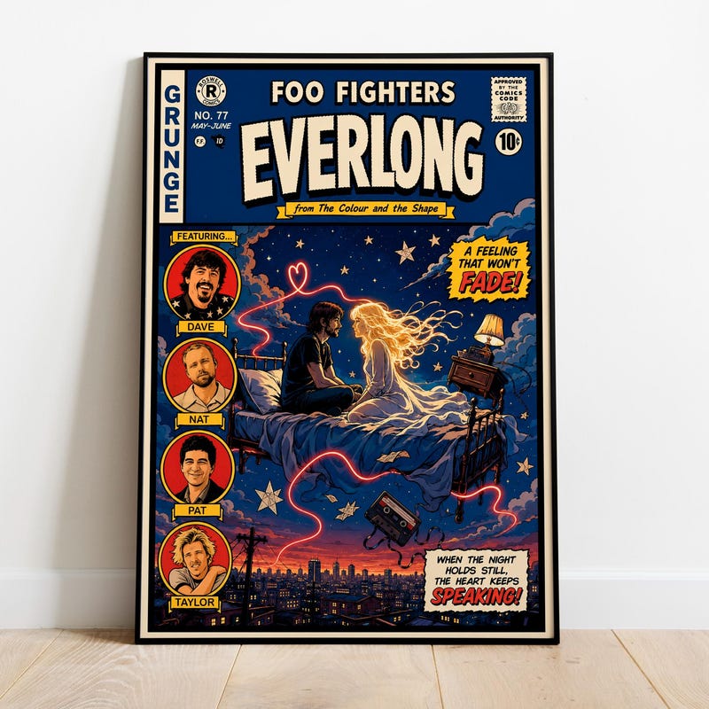 Band Comic Poster - Etsy