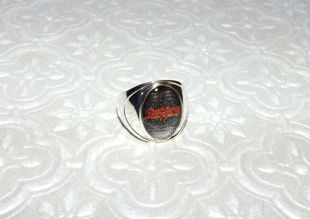 Heavy Metal Inspired Marble Ring - Etsy