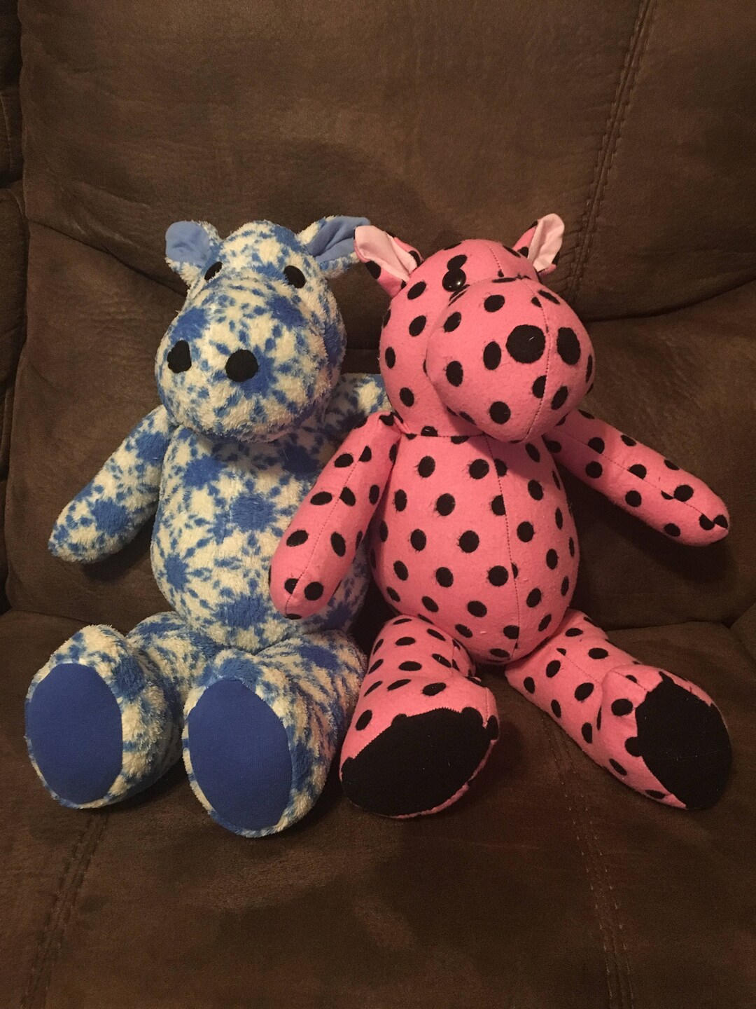 Memory Hippo Keepsake Made From Clothing of a Loved One - Etsy