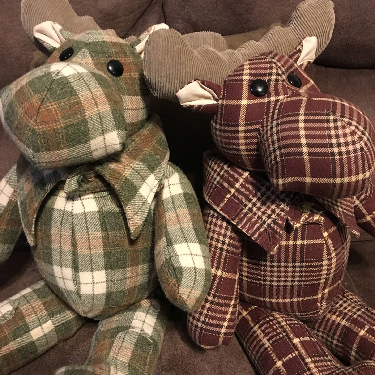3-7 Memory Moose Keepsakes Made From Clothing Blankets - Etsy