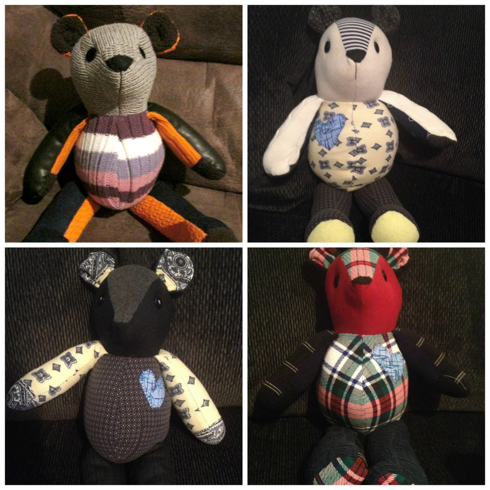 Memory Teddy Bear Keepsakes Made From Clothes of a Loved One - Etsy